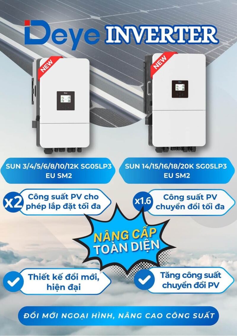 Inverter Deye Hybrid 10kW-3 Pha - SUN-10K-SG05LP3-EU-SM2